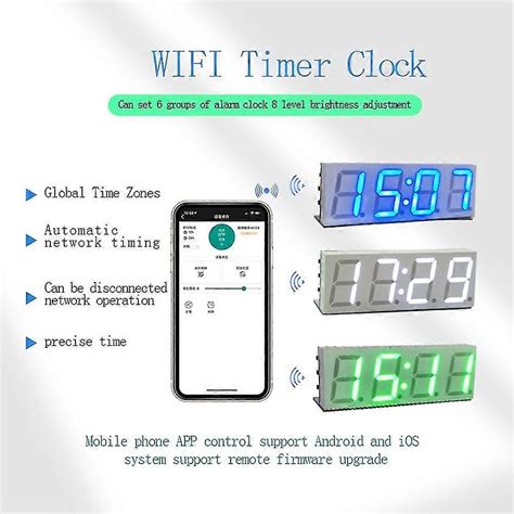 Wifi Time Service Clock Module Automatic Clock Diy Digital Electronic Clock Wireless Network