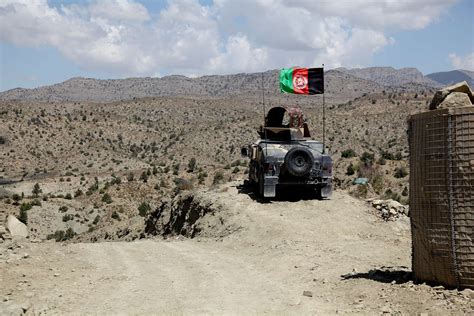 An Afghan National Army Humvee Pulls Security Over Nara And Dvids