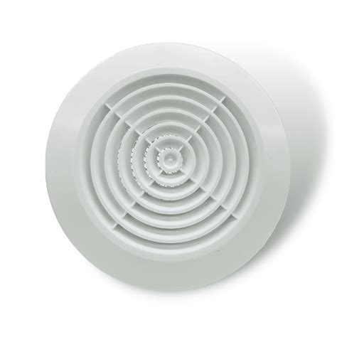Ventilation Grille Round White 4and X22 100mm Duct Extractor Fan Bathroom