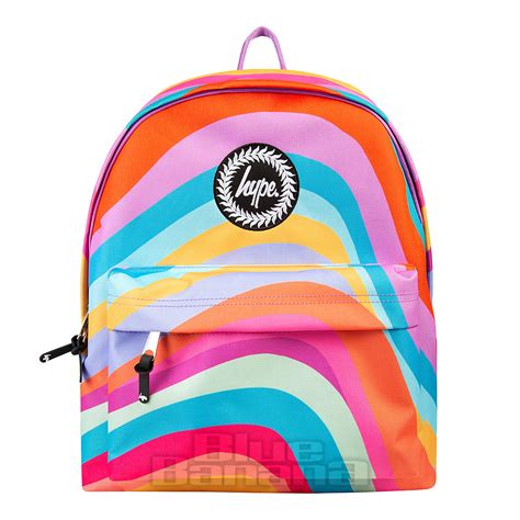 Hype Wavey Rainbow Backpack Multicoloured School Bag