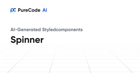 implement styledcomponents spinner fast using ai