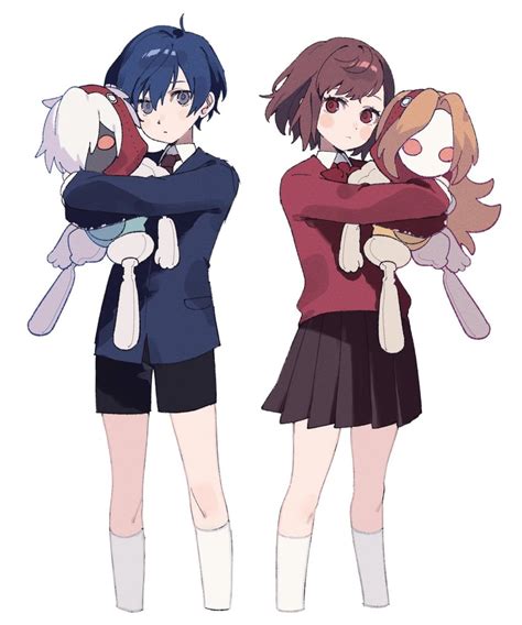Yuuki Makoto Shiomi Kotone And Orpheus Persona And 2 More Drawn By
