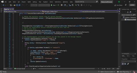 Debug A Plugin Without Plugin Profiler Using Dataverse Browser Rey