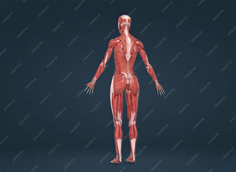 Premium Photo Female Human Muscular System Anatomy
