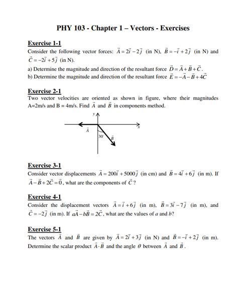 Solved PHY Chapter Vectors Exercises Exercise Chegg Com