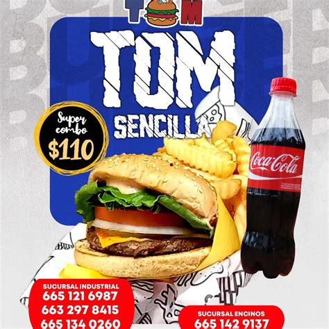 Hamburguesas Tom Industrial Tecate