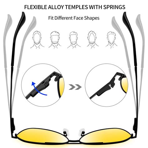 Joopin Anti Glare Night Driving Glasses For Men Women