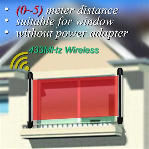 433mhz Wireless And Wired Beam Detector Outdoor Wate Grandado
