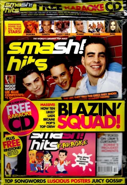 SMASH HITS 2002 Darius Blazin Squad Nirvana Eminem Atomic Kitten Avril