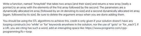 Solved Write A Function Named ArrayAdd That Takes Two Chegg
