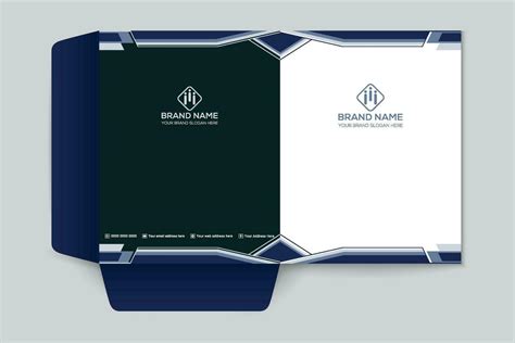 Black Shape Presentation Folder Design 26533380 Vector Art At Vecteezy