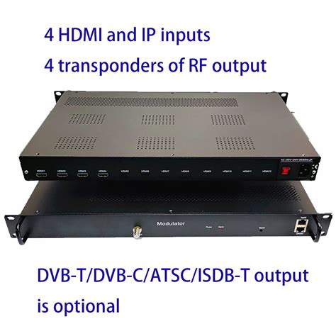 1080p 48 Hdmi To Dvb Cdvb Tatscisdb T Encoder Modulator Digital Tv Headend Qam Rf Modulator