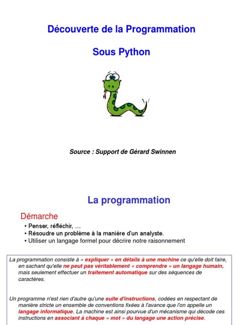 support python web pdf compilateur programmation informatique