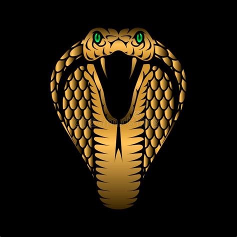 Imagem Do Vetor De Uma Serpente Dourada Ilustração do Vetor