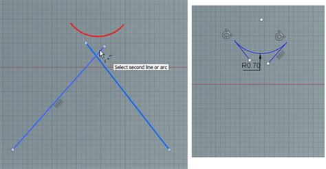 Solved In C How To Fillet Between Two Lines Without Using The Start