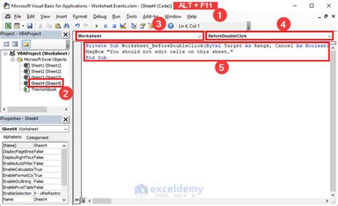 Excel Vba Worksheet Events And Their Uses Exceldemy