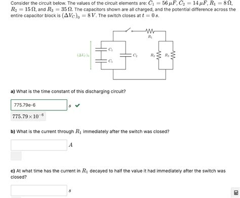 Solved Consider the circuit below. The values of the circuit | Chegg.com