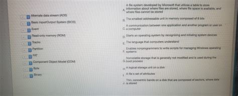 Solved A File System Developed By Microsoft That Utilizes A Chegg Com