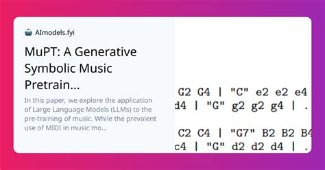 Mupt A Generative Symbolic Music Pretrained Transformer Ai Research Paper Details