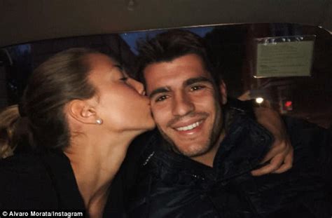 Chelseas Alvaro Morata Posts Affectionate Tribute To Wife Daily Mail