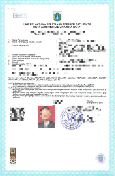 Business Registration Document Sample