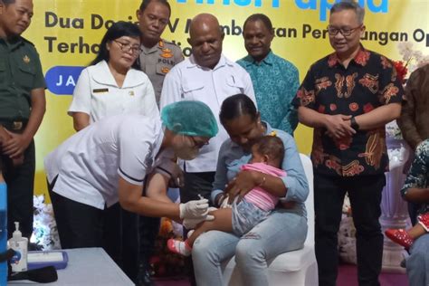 Dinkes Papua Sebut Imunisasi IPV2 Aman Diberikan Pada Bayi 9 Bulan