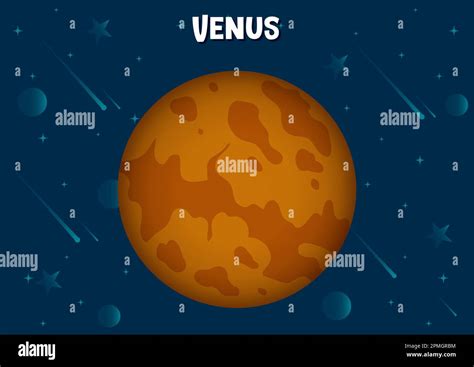 Vector Illustration Of Venus Planet Stock Vector Image Art Alamy