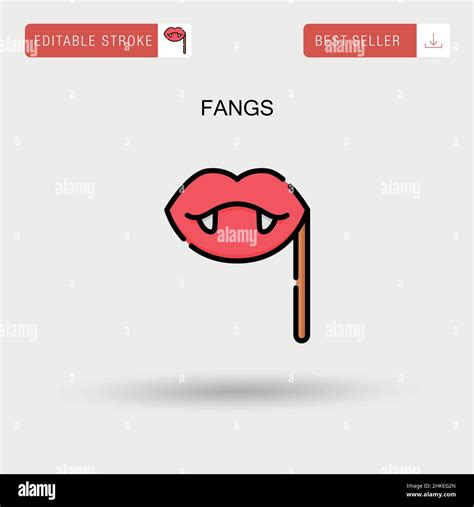 Fangs Simple Vector Icon Stock Vector Image And Art Alamy