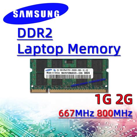 Samsung memória Ram Ddr2 Para Notebook 1gb 2gb 667mhz 800mhz Sodimm Pc2 4gb 5300s 6400s