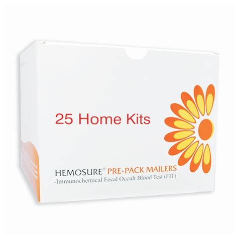Hemosure Ifob Test Kits Home Kit Mailers 25 Pack Buy Online