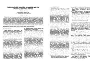Extension Of Cellular Automata By Introducing An Algorithm Of Recursive