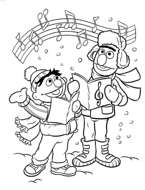 Singing On A Snowy Day Coloring Page Download Print Or Color Online