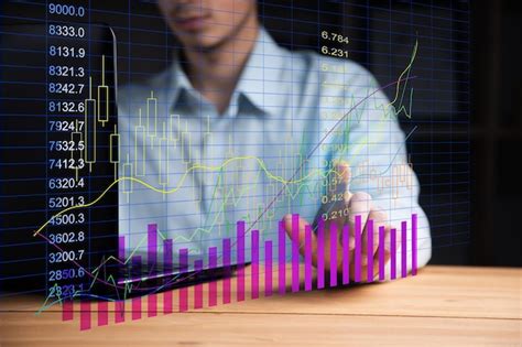 Premium Photo Business Man Working Computer With Stock Exchange