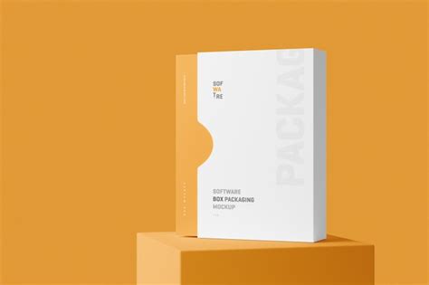 Software Box Mockup Slip Case Edition PSD Premium