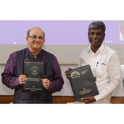 Govt Of Karnataka Inks Mou With Iimb To Train Scst Women Graduates In