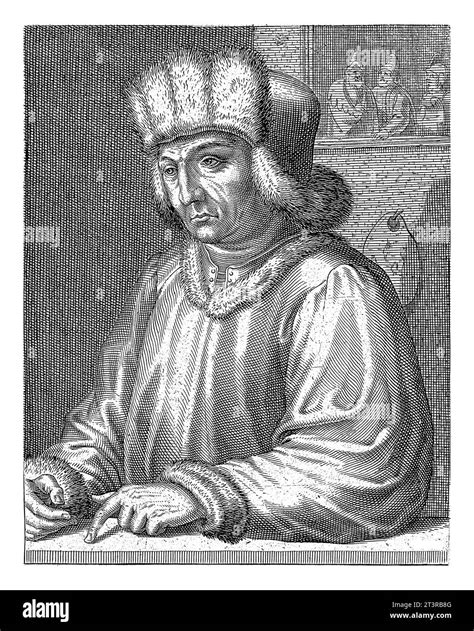 Portrait Of Hubert Van Eyck Hendrick Hondius I 1610 Portrait To The