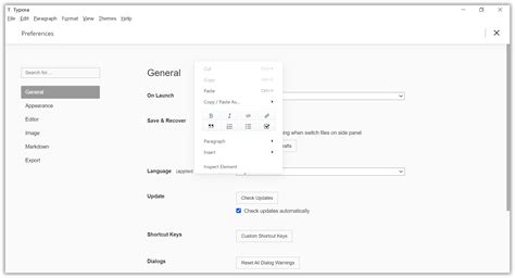 Context Menu Is Not A Modal · Issue 4546 · Typoratypora Issues · Github