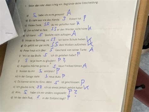 Das Oder Dass Arbeitsblatt Schule Deutsch Grammatik