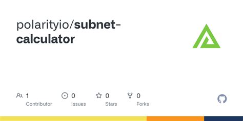Github Polarityiosubnet Calculator