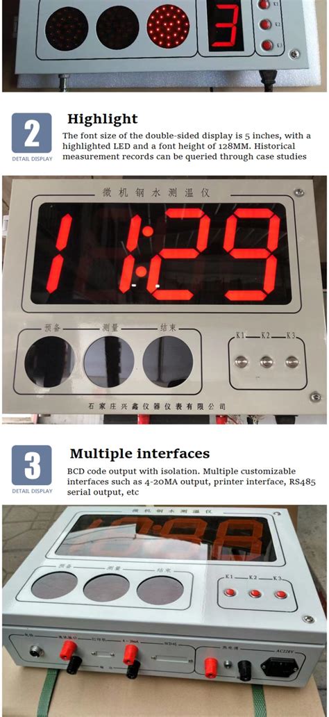 High Temperature Molten Steel Thermometer Transducer Industrial