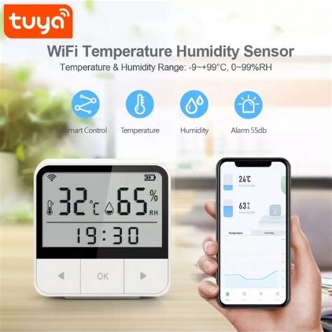 Wifi смарт датчик сензор за температура и влажност Tuya Smartlife За поръчка или запитване се