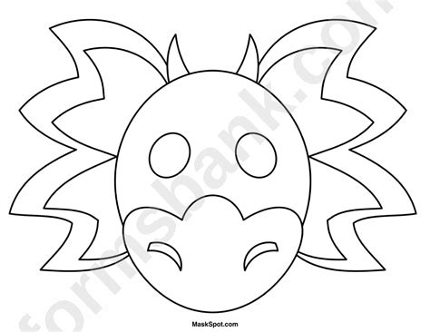 Lizard Mask Template Printable Pdf Download