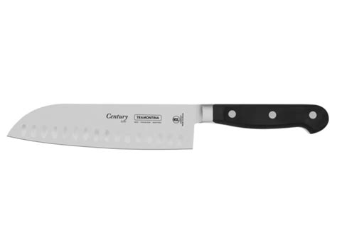 Faca Santoku 7 Polegadas Century Cabo Preto Tramontina Hidronox
