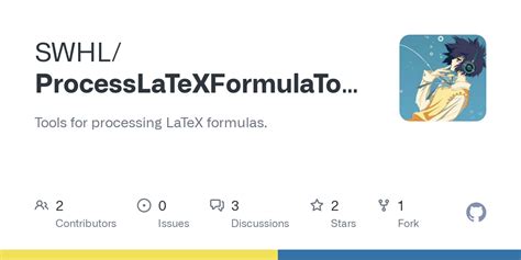 GitHub SWHL ProcessLaTeXFormulaTools Tools For Processing LaTeX