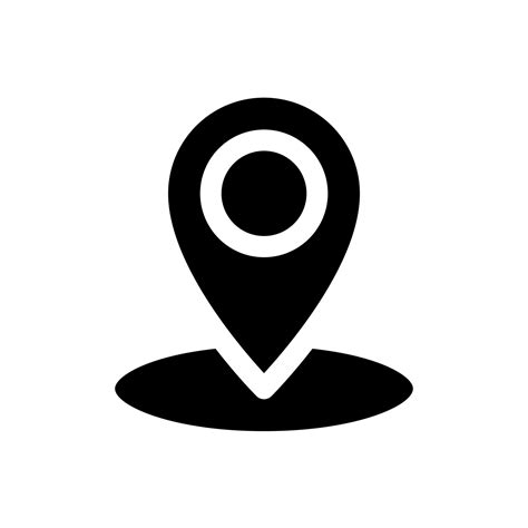 Dropping Pin Point Black Glyph Ui Icon Find Location On Map Gps