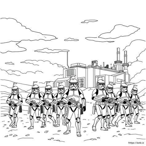 Desenhos Para Colorir De Clone Trooper Fase 2 Star Wars