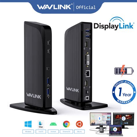 Wavlink Usb C Triple Display Universal Docking Station With Power Delivery Shopee Philippines