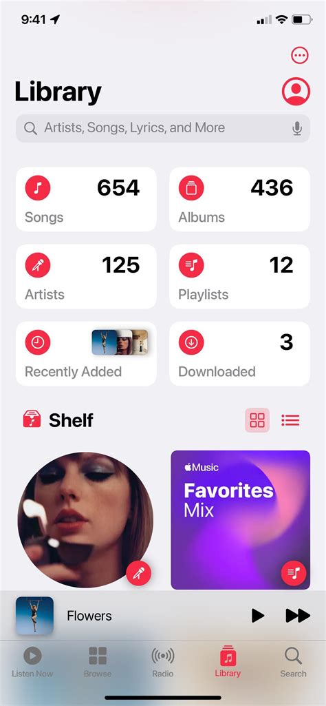 Apple Music Library Section Redesign Concept Rapplemusic