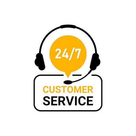 Premium Vector Customer Support Service Badge Help Chat 247 Service Hotline And Call Center