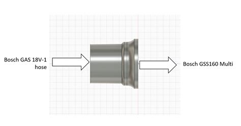 Adapter To Connect Bosch “gas 18v 1” To “gss 160 Multi” By E Namics
